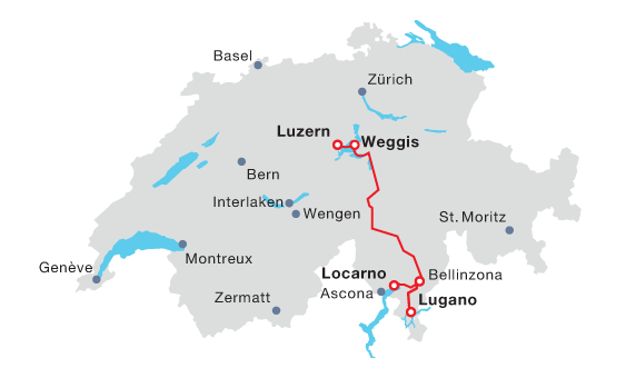 Swiss Panoramic Trains - Gotthard Panorama Express